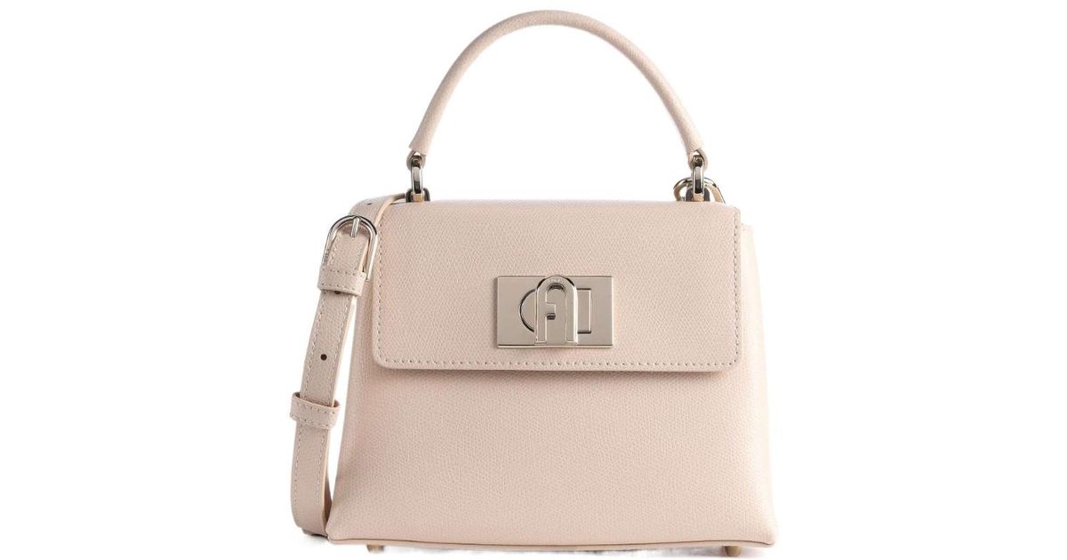 Furla Micro Standard Shoulder Bag in Natural | Lyst