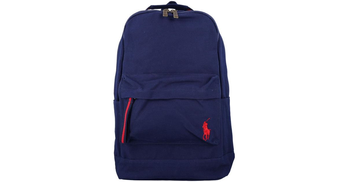 Polo Ralph Lauren Varsity Backpack in Blue | Lyst