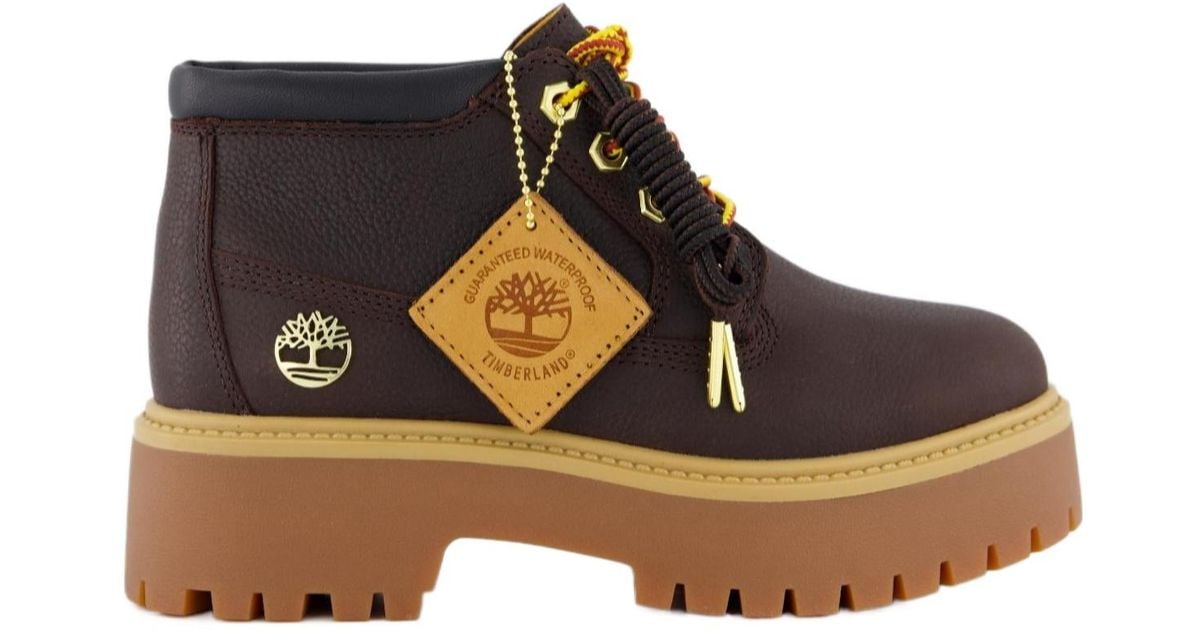 Timberland Lacing Short Boots in Brown for Men | Lyst