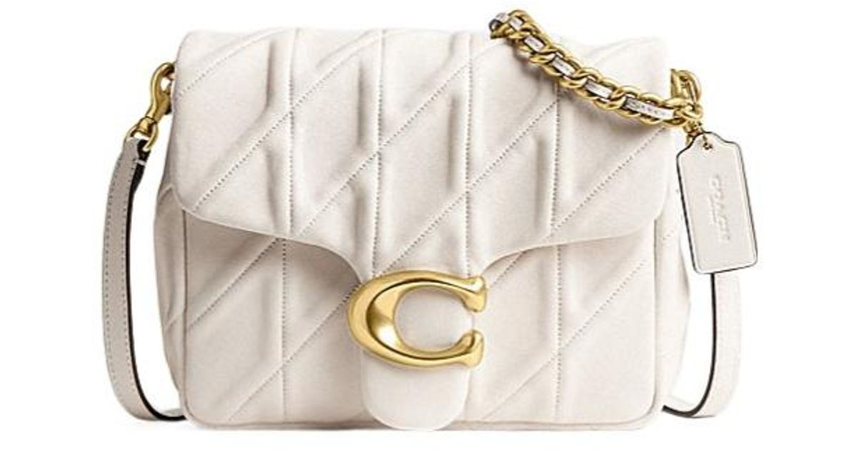 COACH Flip Shoulder Bag in Natural | Lyst