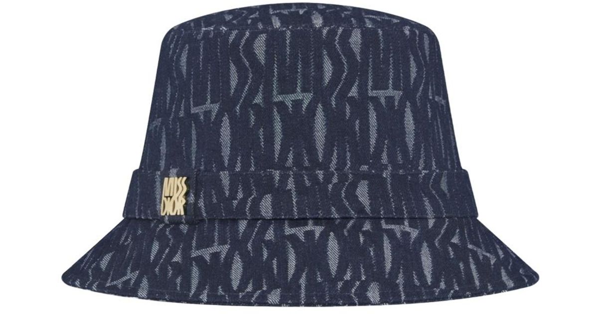 Dior Logo Fisherman's Hat in Blue | Lyst