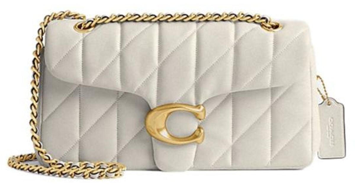 COACH Flip-Top Shoulder Bag in Natural | Lyst