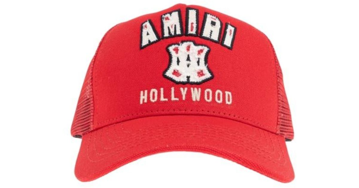 Amiri Alphabet Hat in Red for Men | Lyst