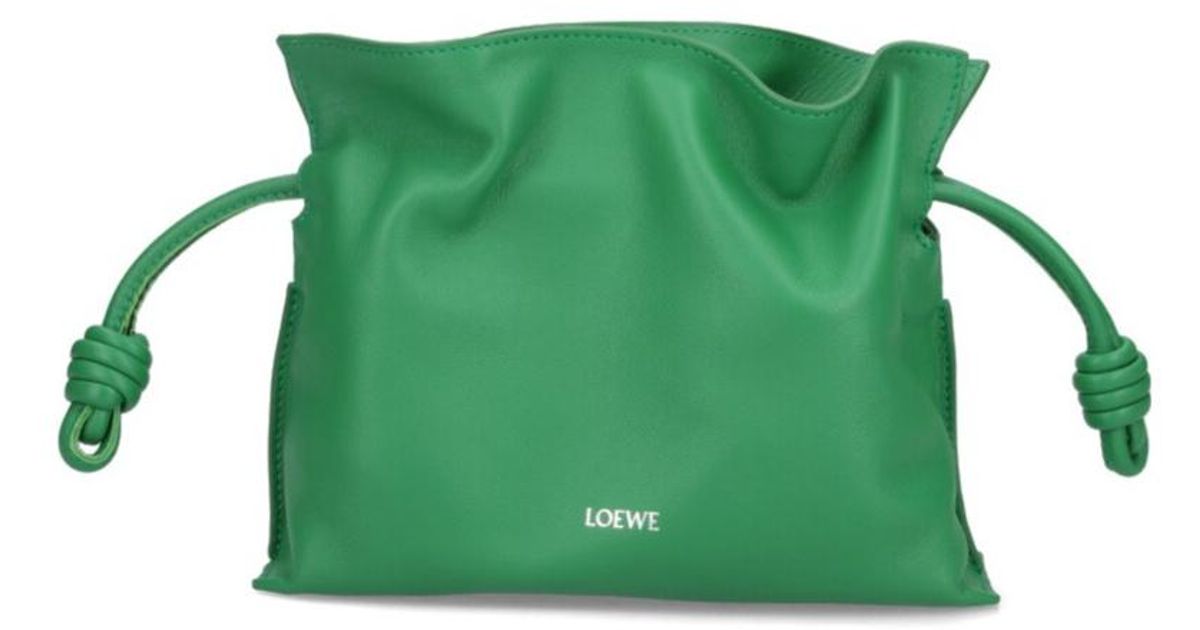 Loewe Drawstring Shoulder Bag in Green | Lyst