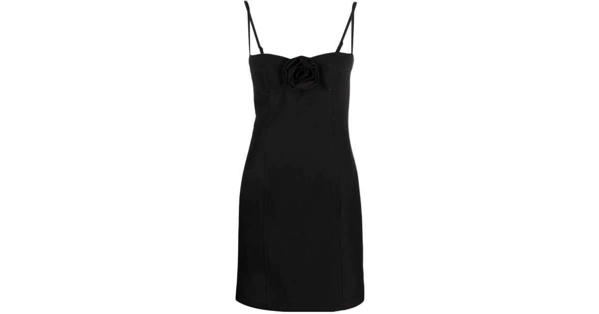 Blumarine Mini Suspender Dress in Black | Lyst