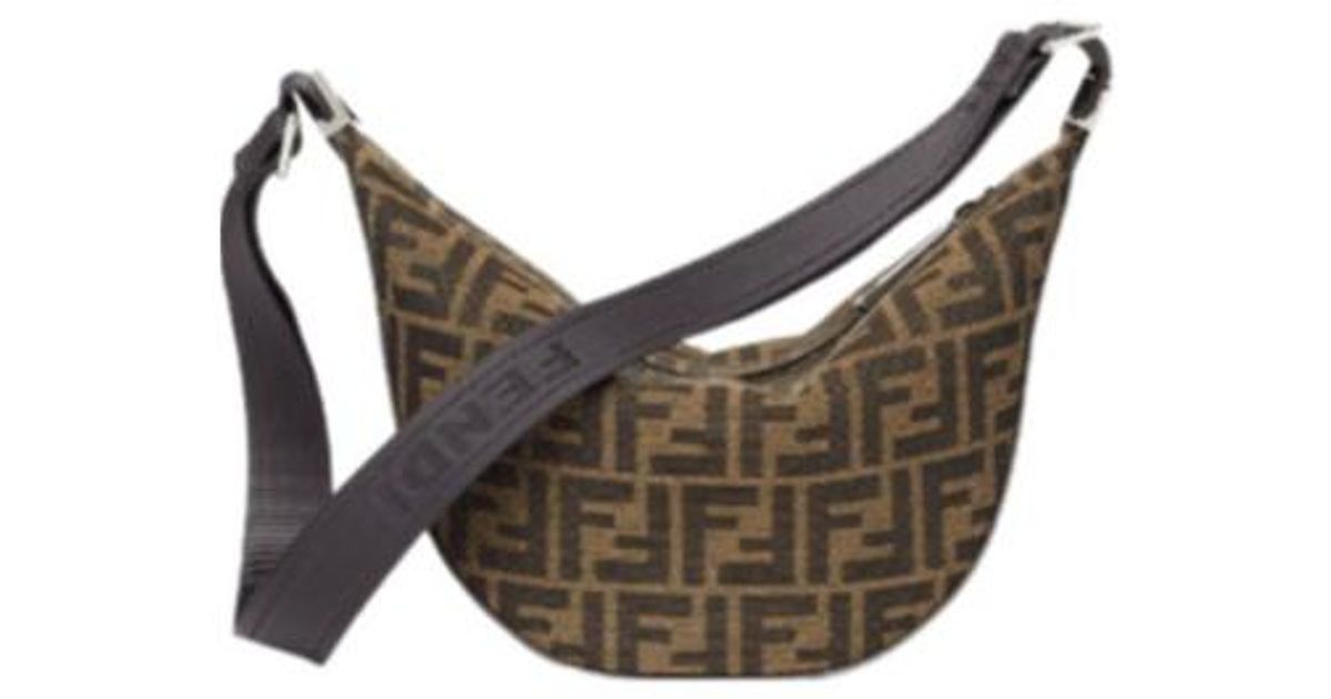 Fendi Small Melon Messenger Bag in Brown for Men | Lyst