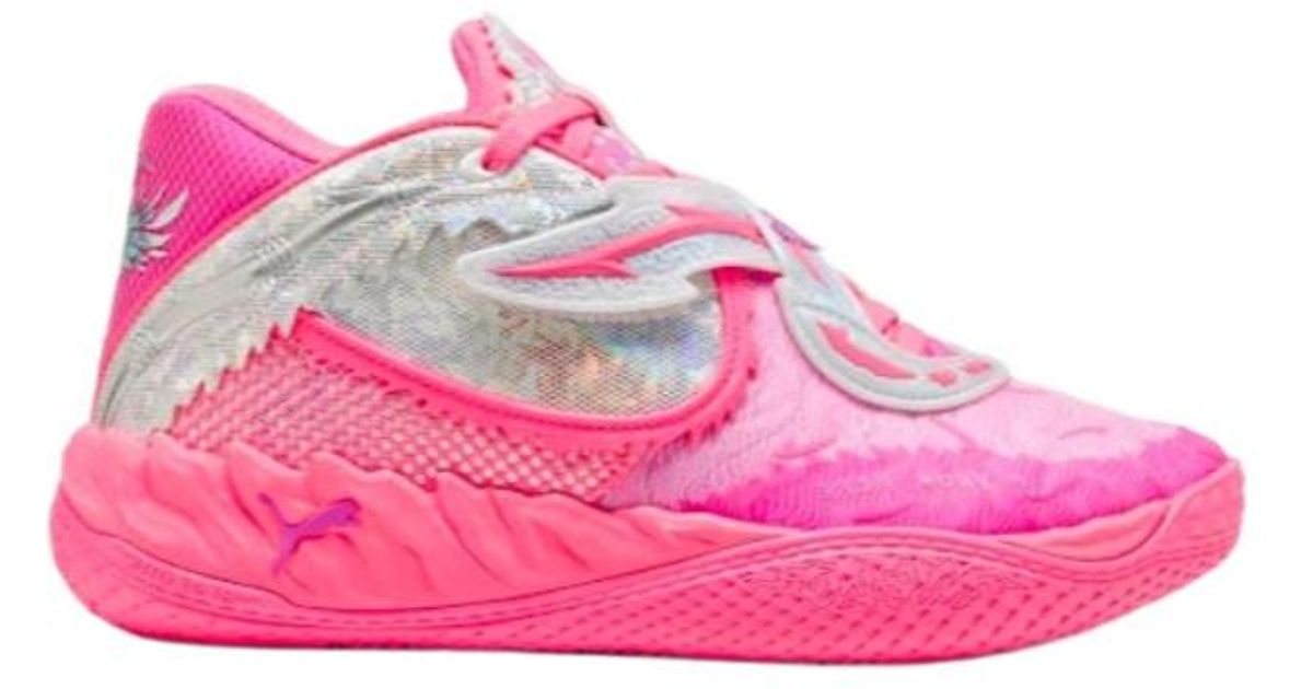 PUMA Hoops Mb.05 World Tour Sneakers in Pink for Men | Lyst