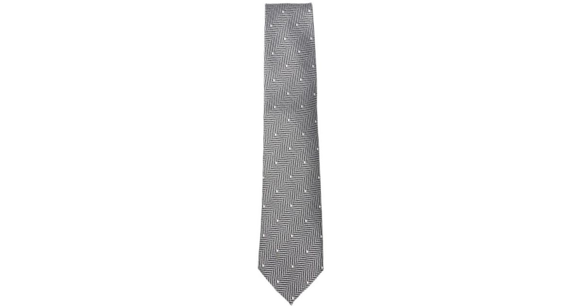 Tom Ford Polka Dot Pointed Tip Tie in White for Men | Lyst UK