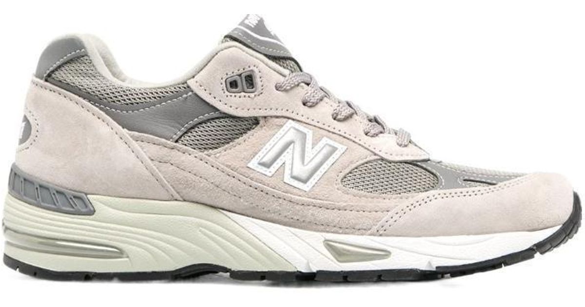 New Balance 991 Suede Low-Top Sneakers in White for Men | Lyst