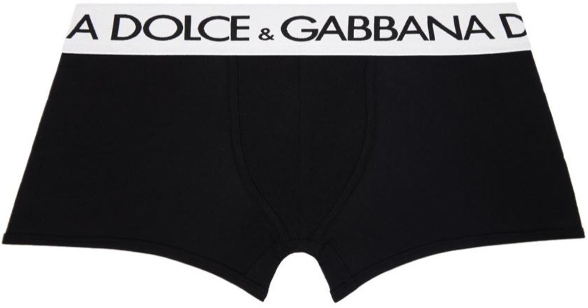 Dolce & Gabbana Boxer Logo Underwear in Black for Men | Lyst