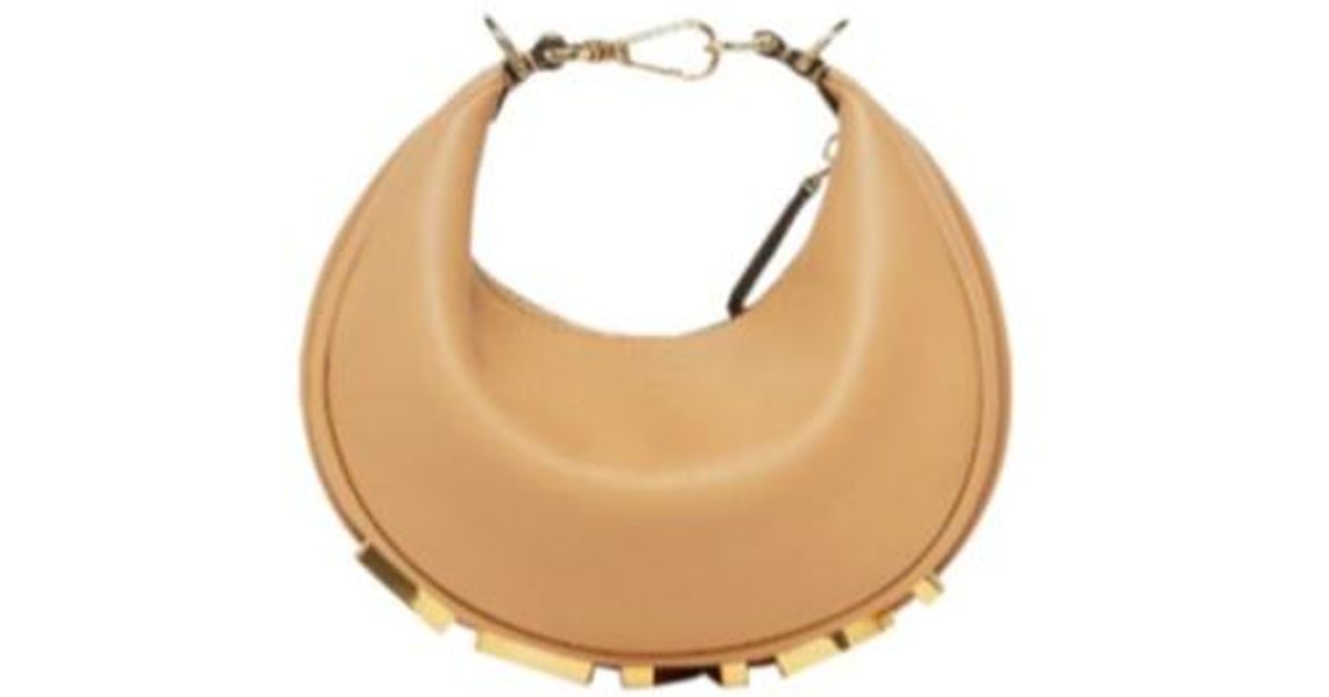 Fendi Graphy Mini Shoulder Bag in Natural | Lyst