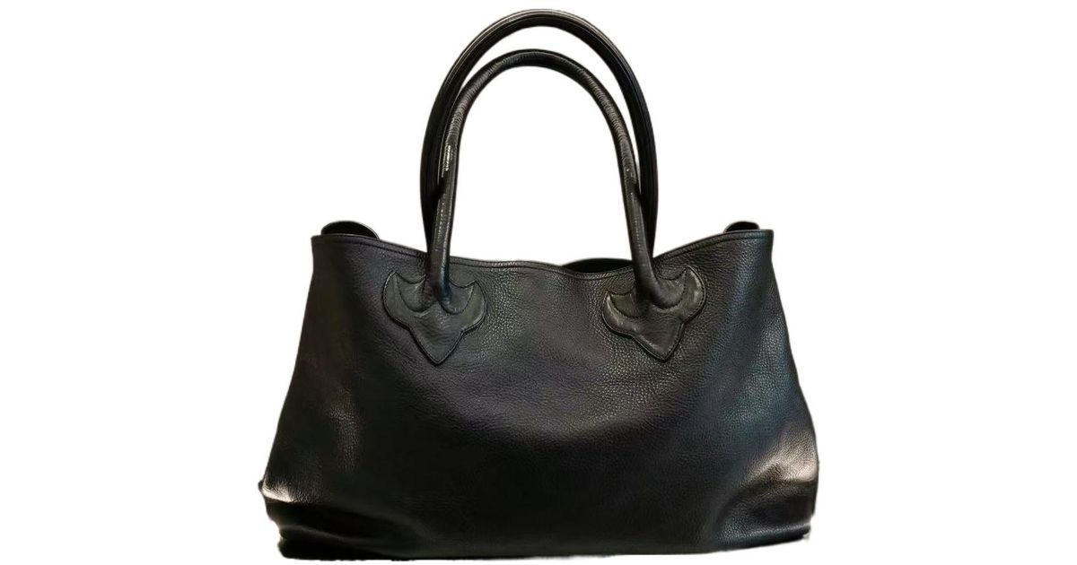 Chrome Hearts Double Handle Tote Bag in Black | Lyst