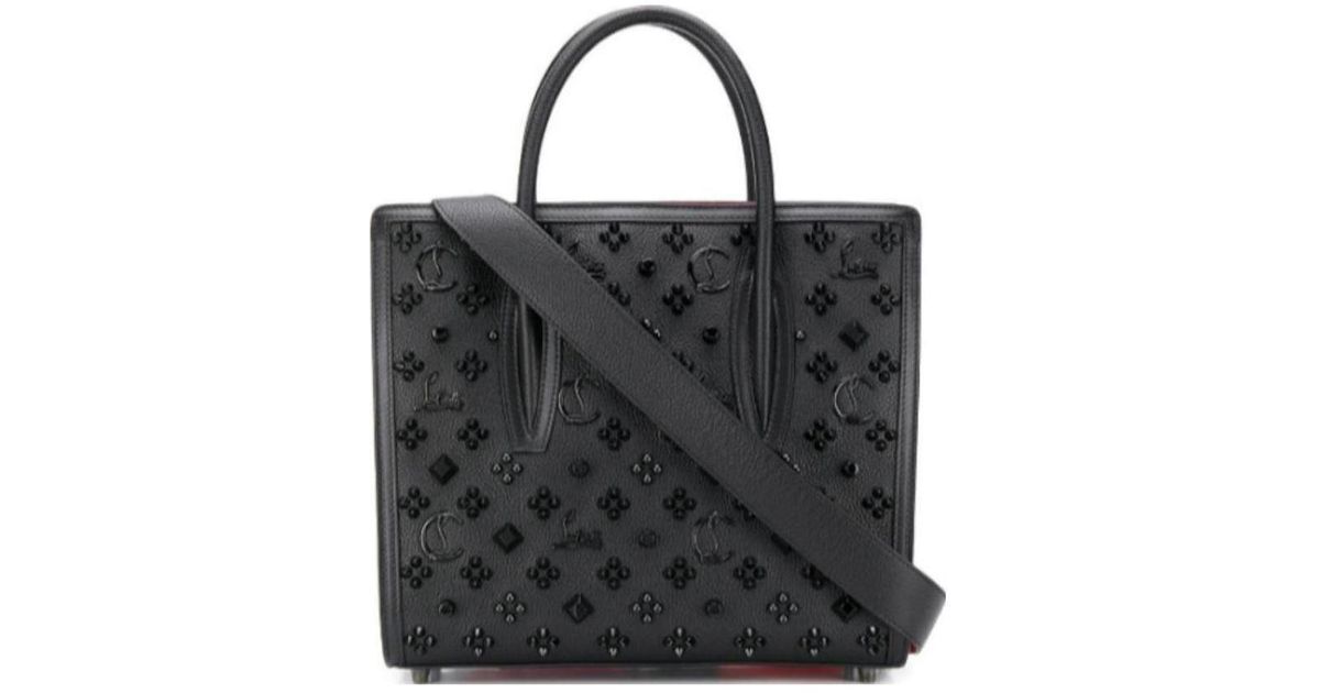 Christian Louboutin Paloma Medium Top Handle Bag in Black | Lyst