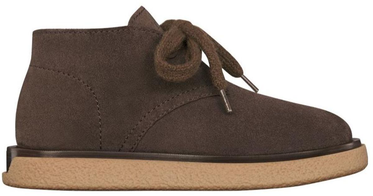 Dior Round-Head High-Top Boots in Brown for Men | Lyst