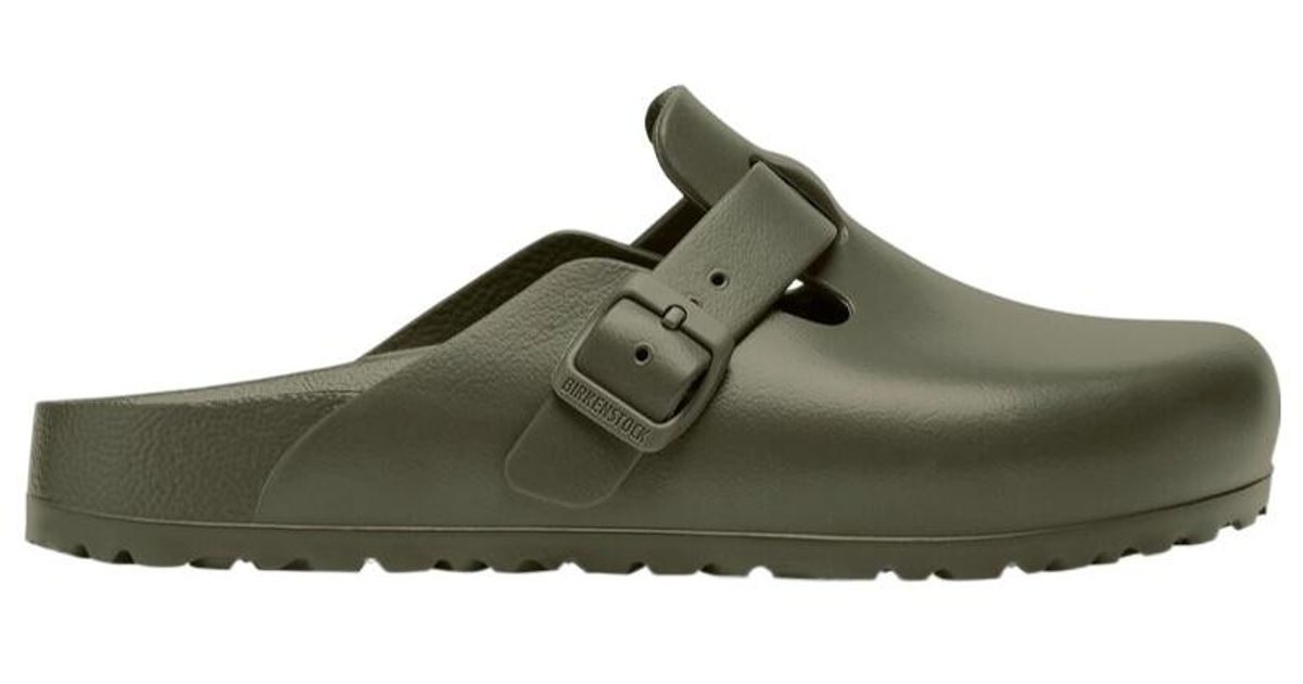 Birkenstock Boston Eva Flat Slides in Green for Men | Lyst
