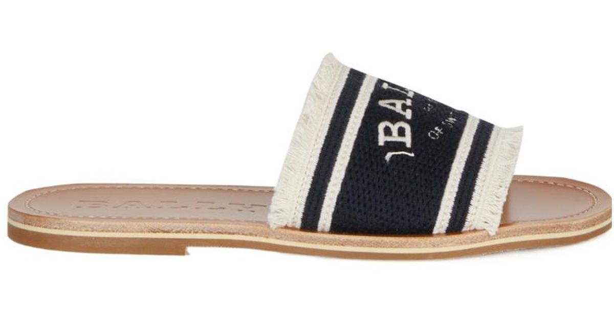 Bally Logo Jacquard Slippers | Lyst
