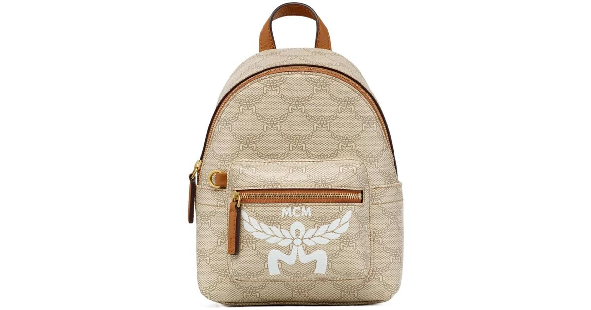 MCM X-Mini Stark Bebe Boo Lauretos Backpack in Natural | Lyst