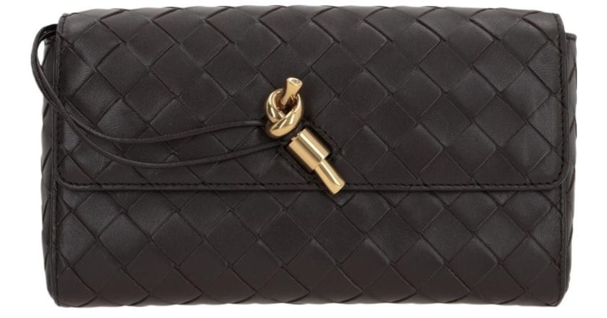 Bottega Veneta Mini Andiamo Bolted Shoulder Bag in Black | Lyst