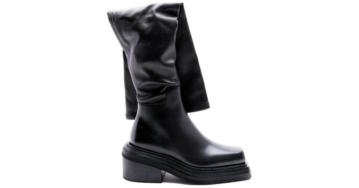 Marsèll Cassetto Knee-High Boots in Black | Lyst