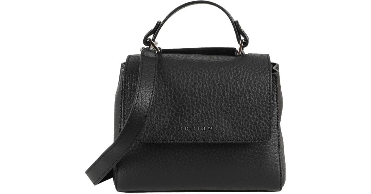 Orciani Mini Sveva Logo Lettering Tote Bag in Black | Lyst
