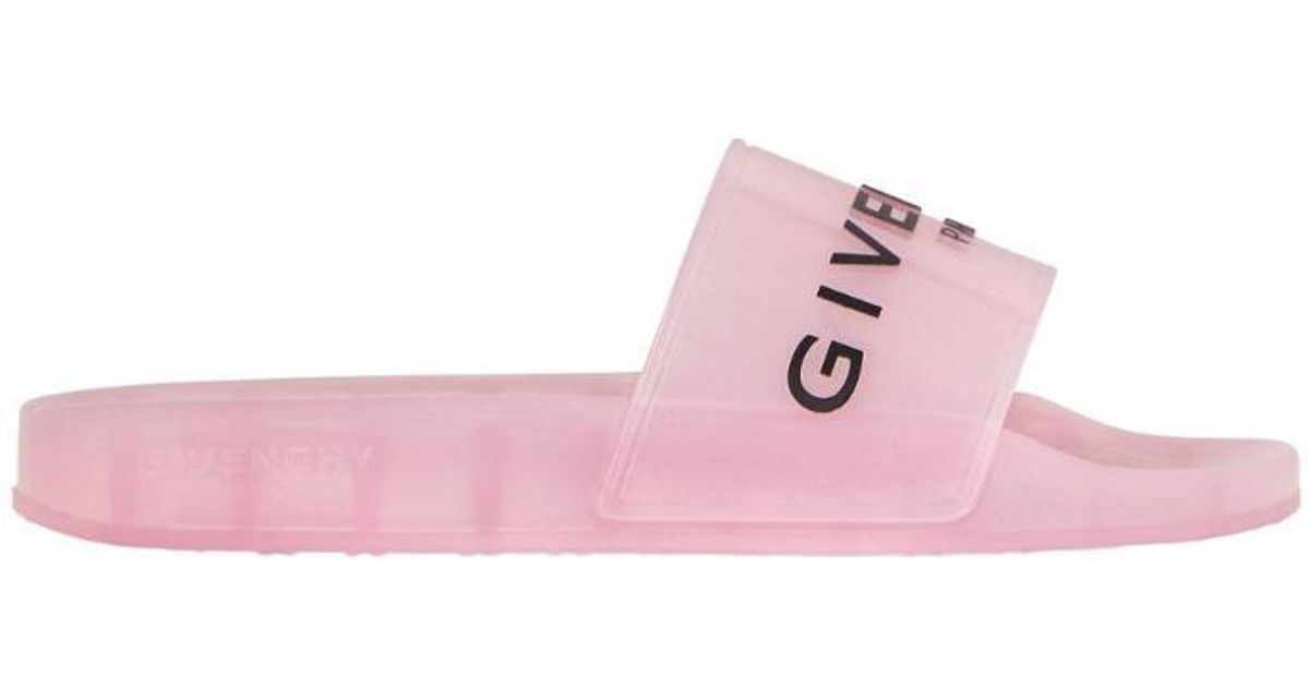Givenchy Paris Flat Sandals in Pink | Lyst