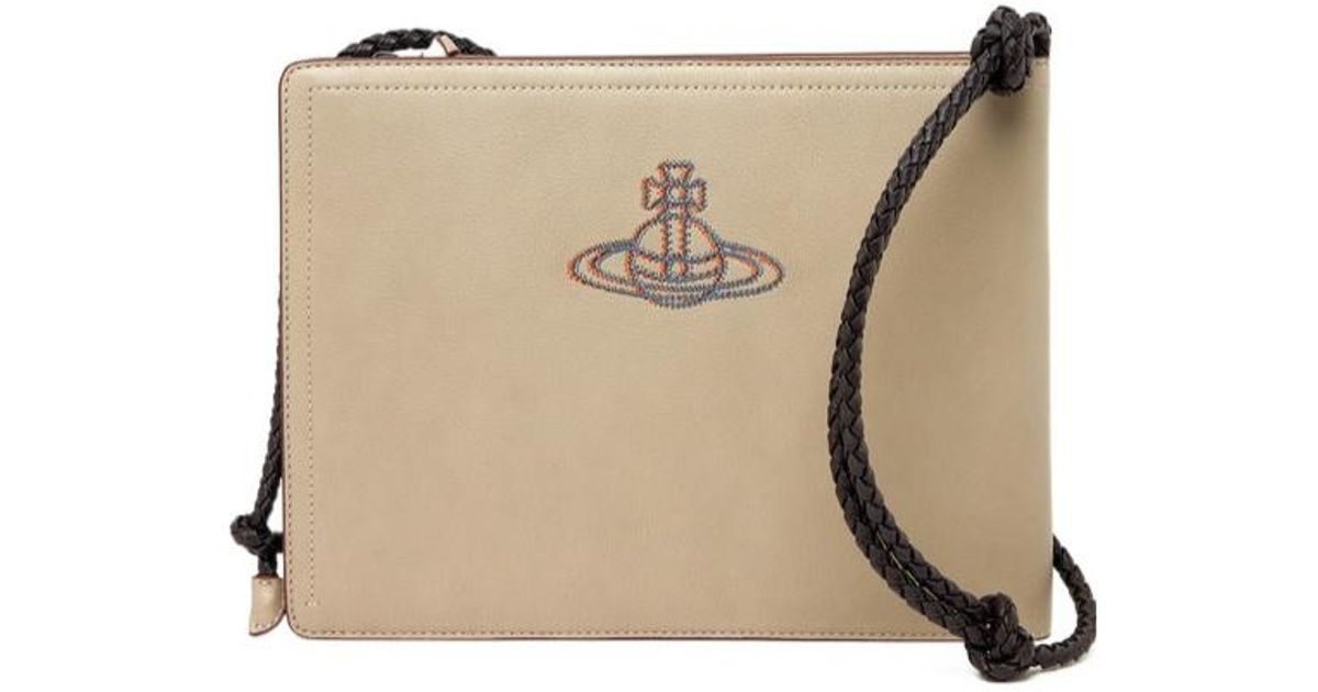 Vivienne Westwood Orb Clutch Bag in Natural for Men | Lyst