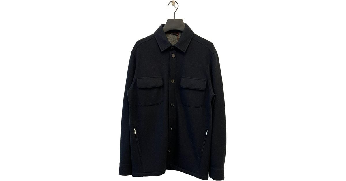 Loro Piana Buttoned Pocket Jacket in Blue for Men | Lyst