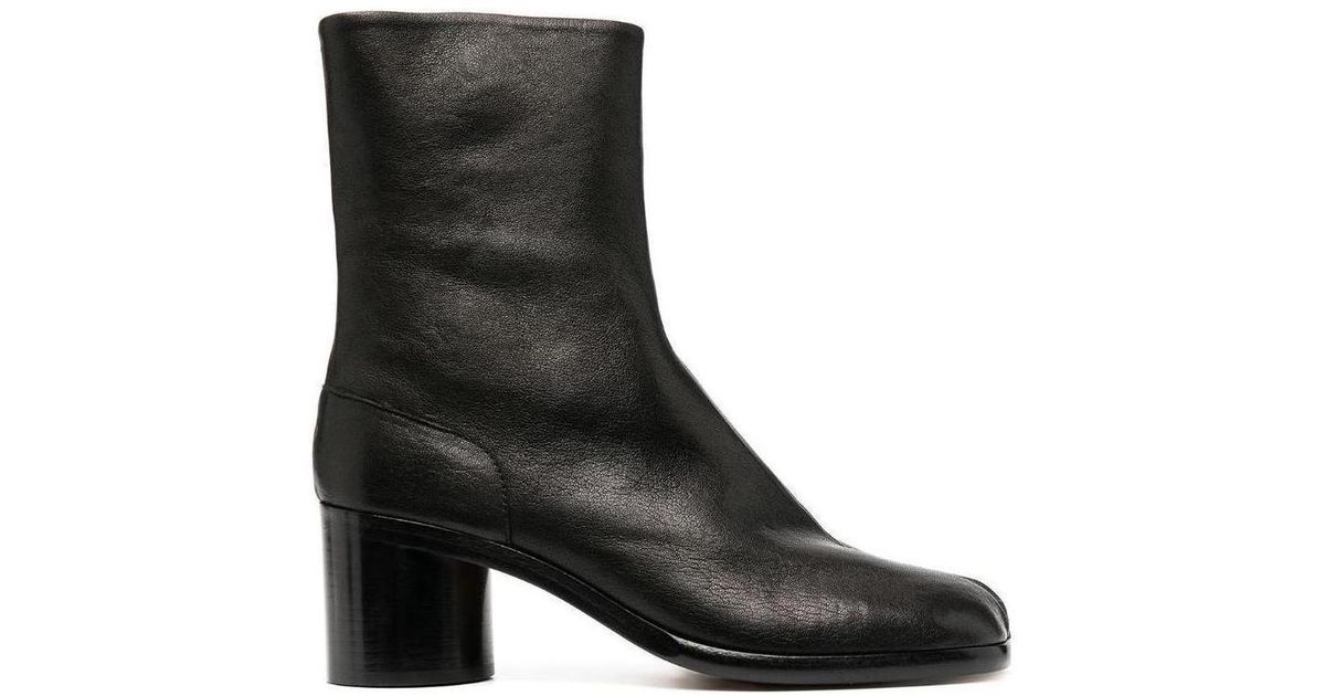 Maison Margiela Tabi Chunky-Heel Boots in Black | Lyst