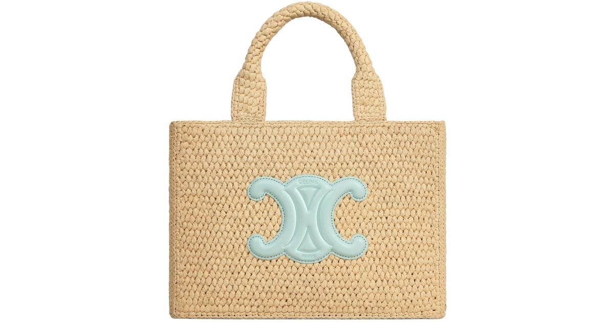 Celine Small Cabas Thais in Metallic | Lyst