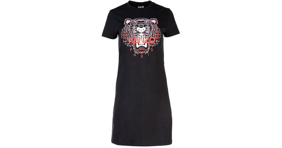 KENZO Straight Dress in Black | Lyst