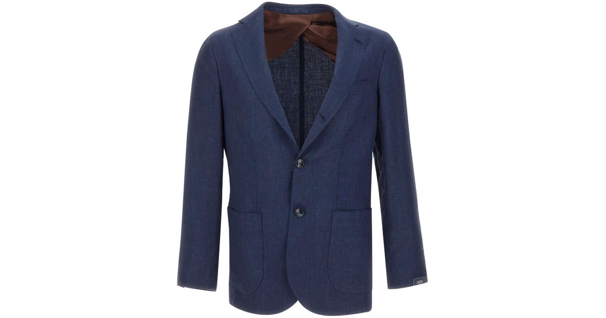 Barba Napoli Jimmy Three-Button Blazer in Blue for Men | Lyst