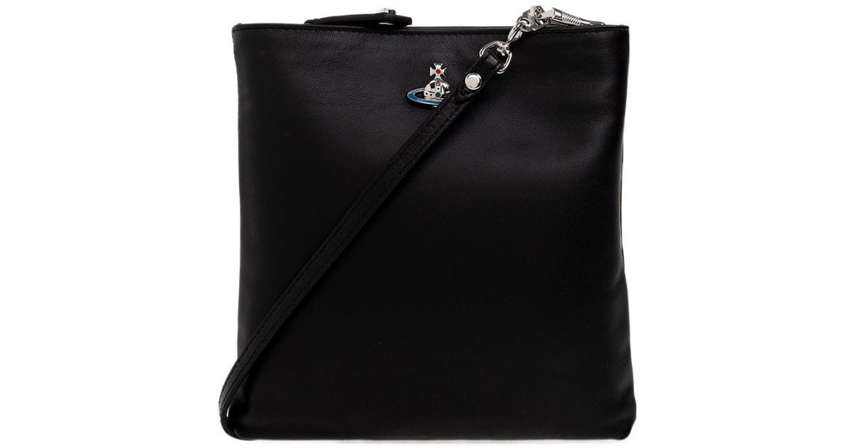 Vivienne Westwood Squire Square Crossbody Bag in Black for Men | Lyst