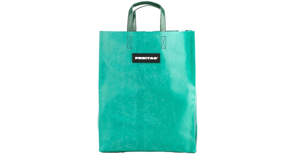 Freitag Logo Handbag in Green | Lyst