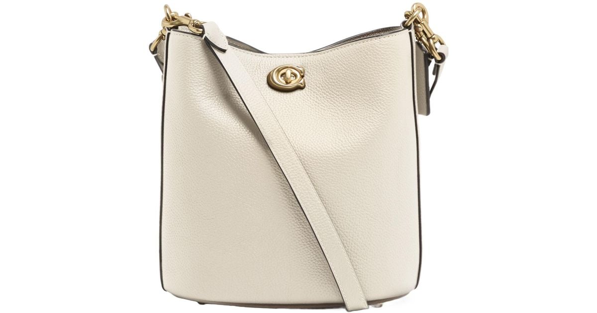 COACH Willow Soft Bucket Bag 19 in Natural | Lyst