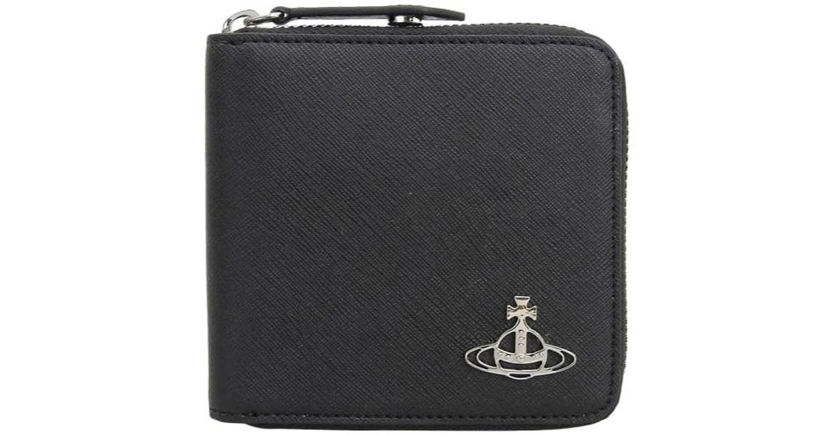 Vivienne Westwood Square Wallet With Rounded Corners in Black | Lyst