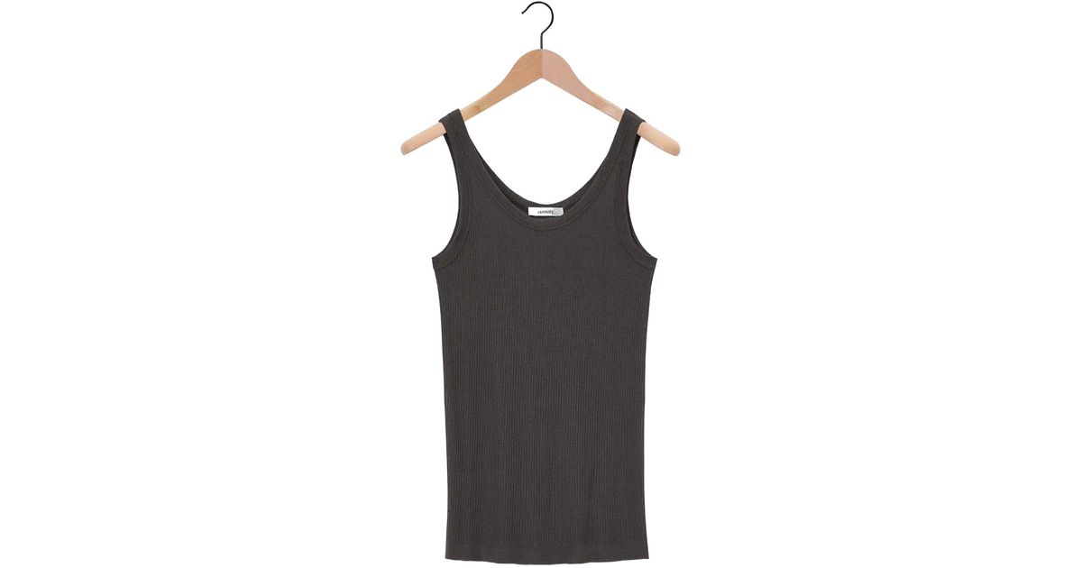 Lemaire Round-Neck Vest in Black | Lyst