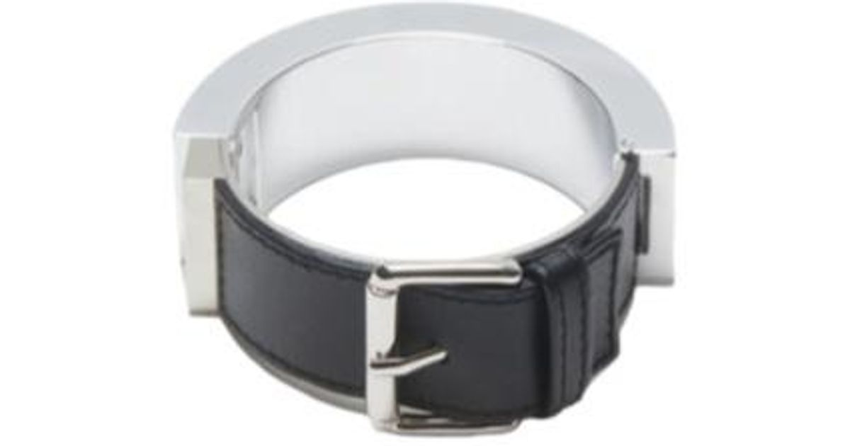 Acne Studios Logo Bracelet in White | Lyst