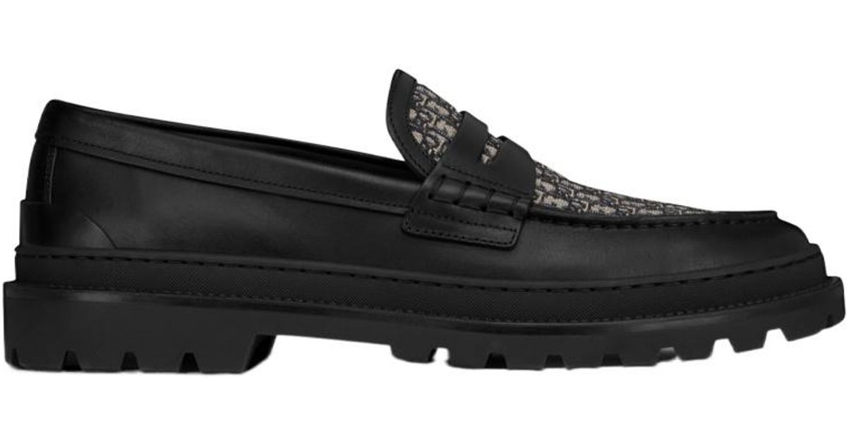 Dior Logo Splicing Design Love Shoes in Black for Men | Lyst