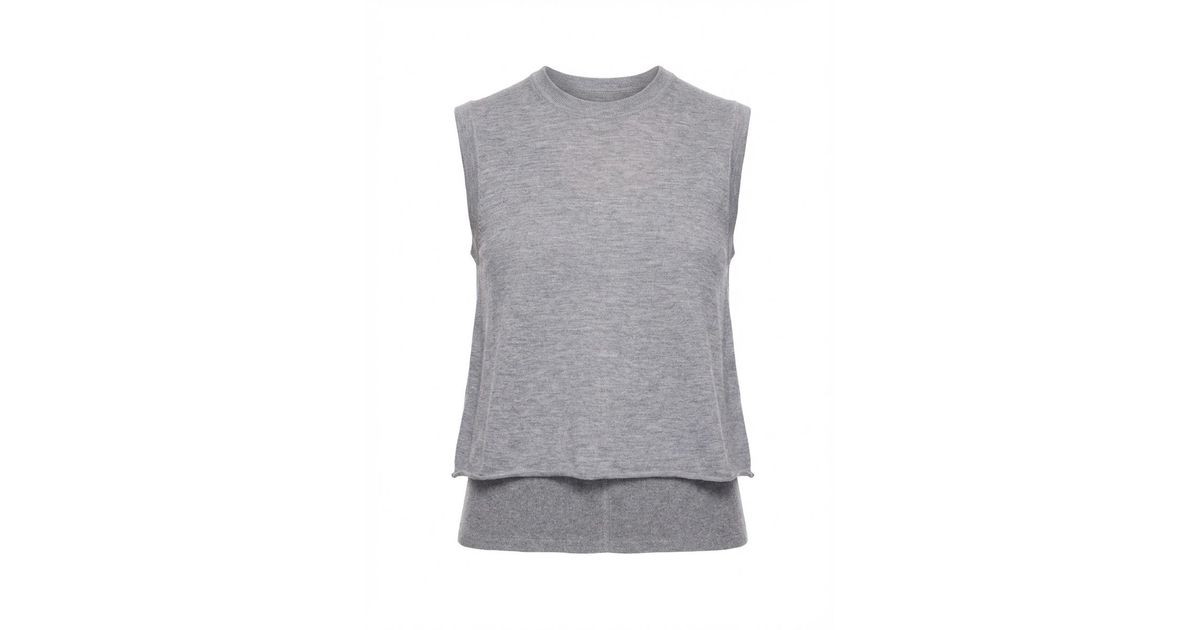 Lisa Yang Nali Top in Gray | Lyst