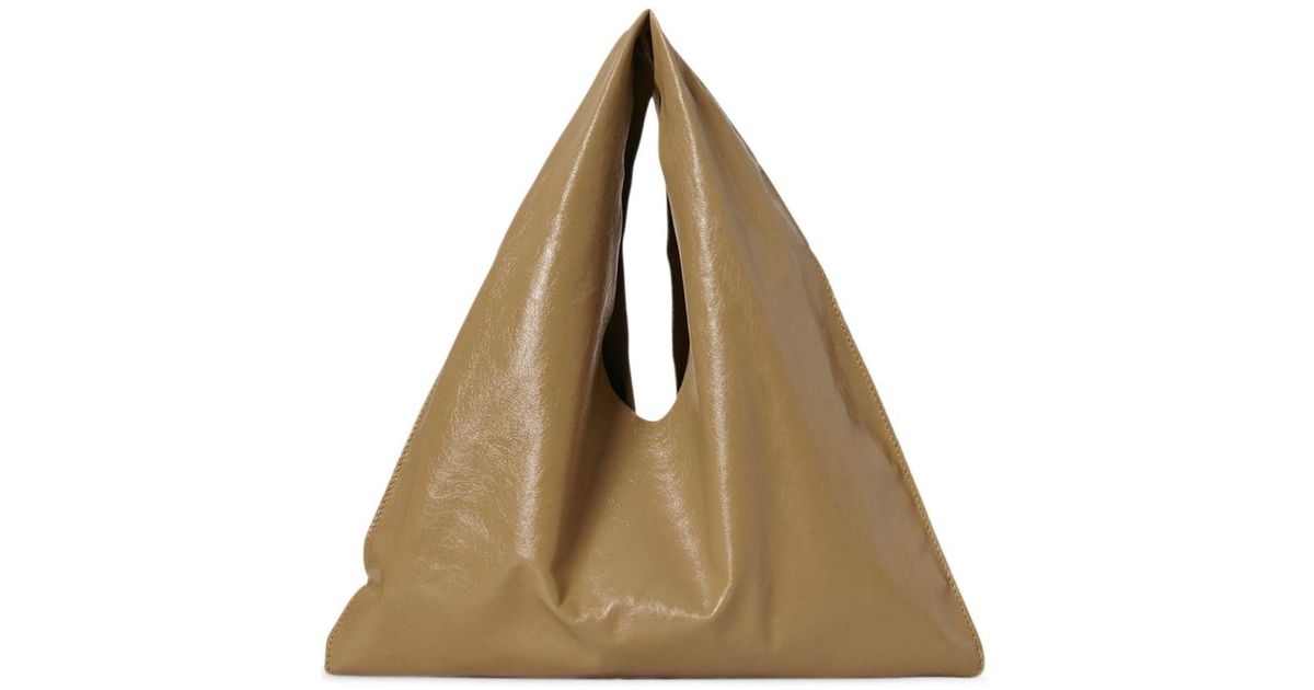 The Row Small Bindle Logo Handbag in Natural | Lyst