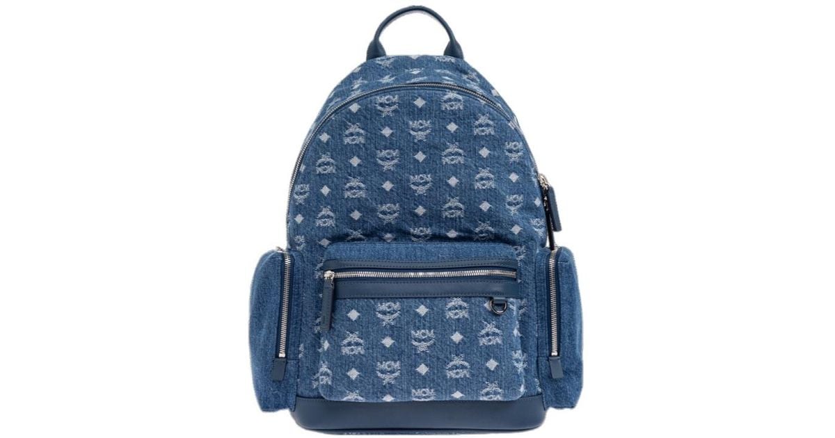 MCM Backpack Stark in Blue for Men | Lyst