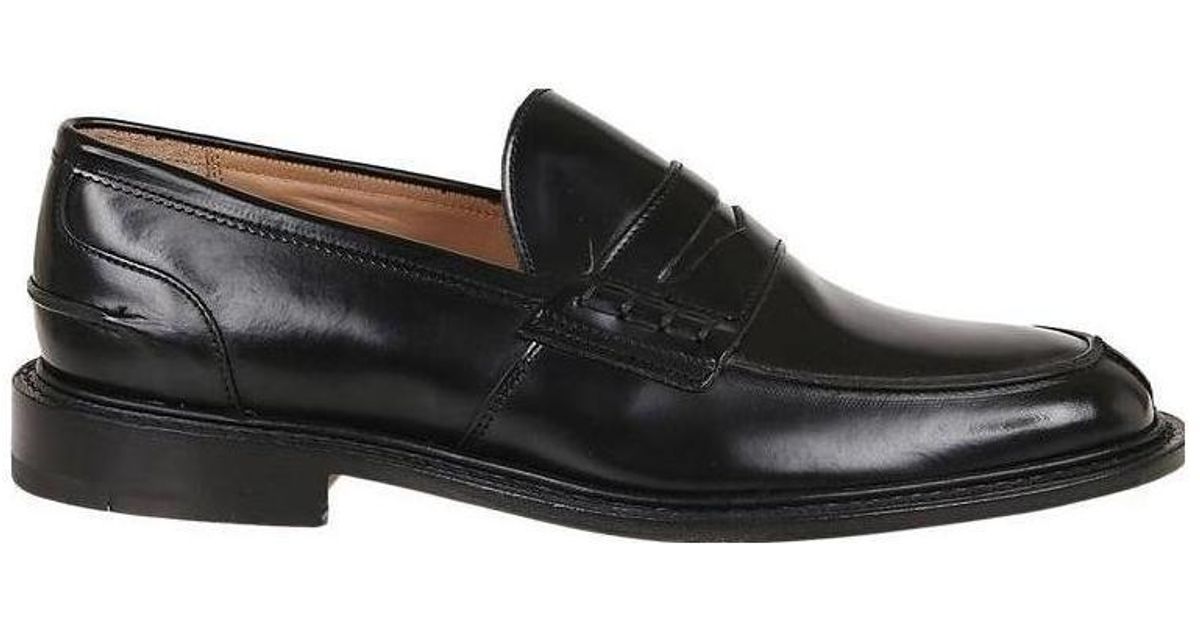 Tricker's James Penny Loafers in Black for Men | Lyst