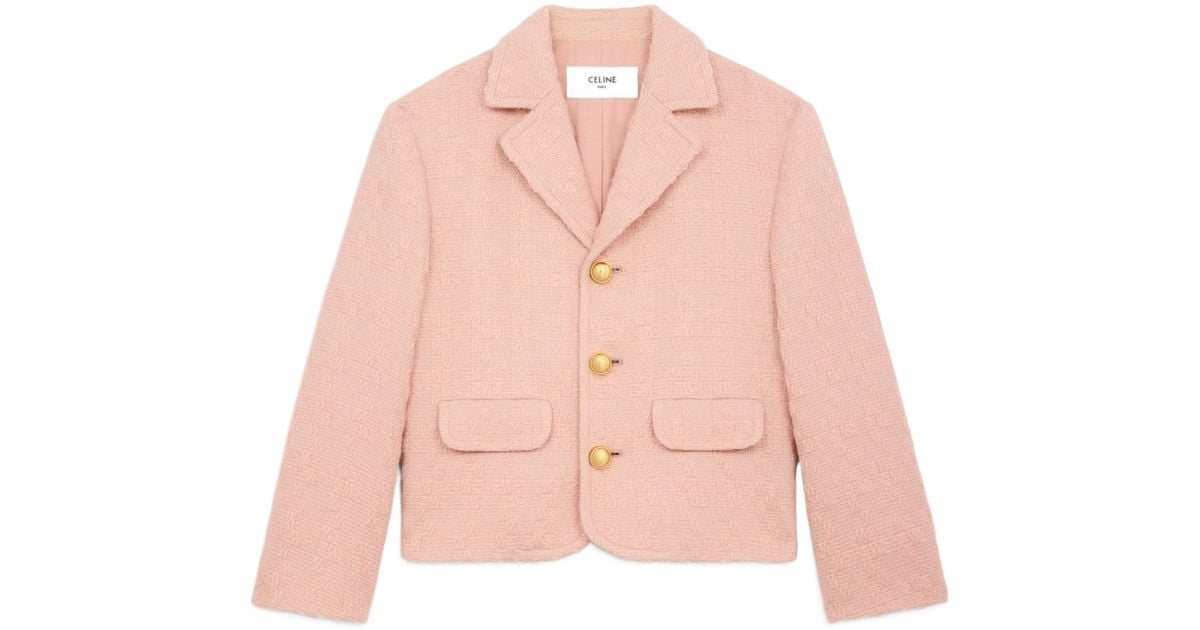 Celine Garance Jacket in Pink | Lyst