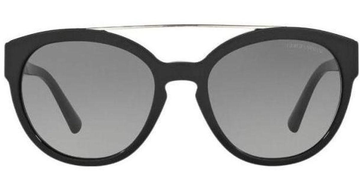 Giorgio Armani Logo Sunglasses in Grey | Lyst UK