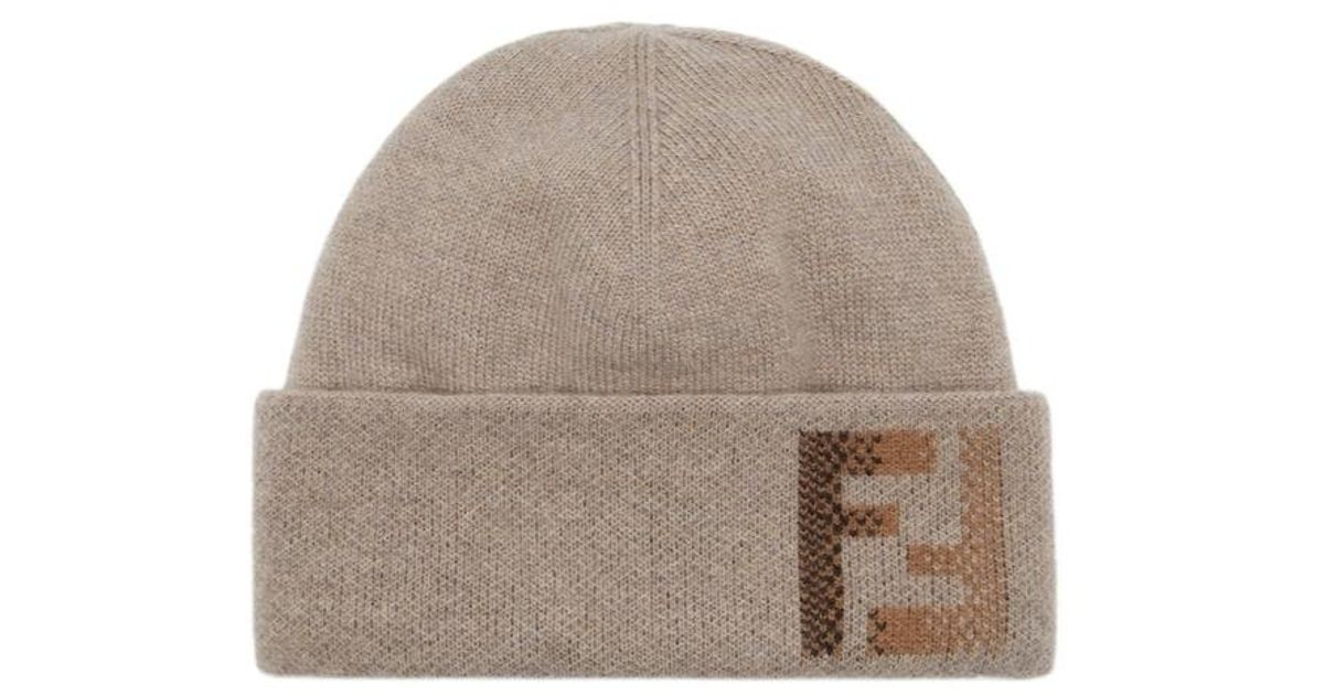 Fendi Rimless Cap in Gray for Men | Lyst