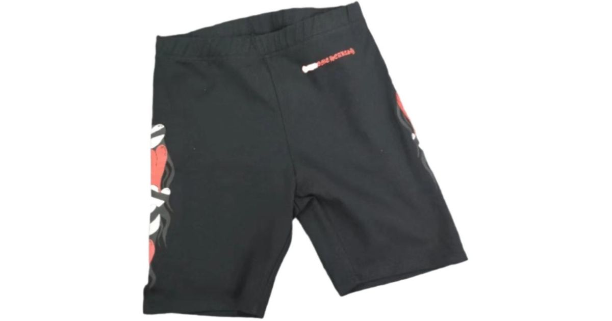 Chrome Hearts Graffiti Love Riding Shorts in Gray | Lyst