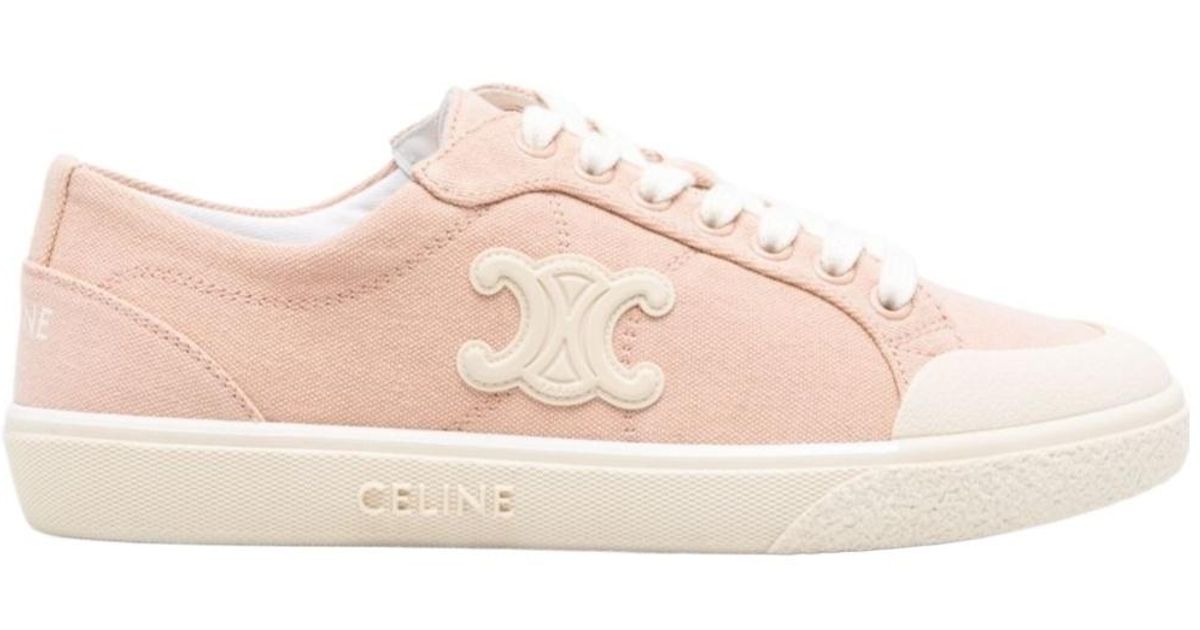 Celine Alan Sneakers With Triomphe in Pink | Lyst