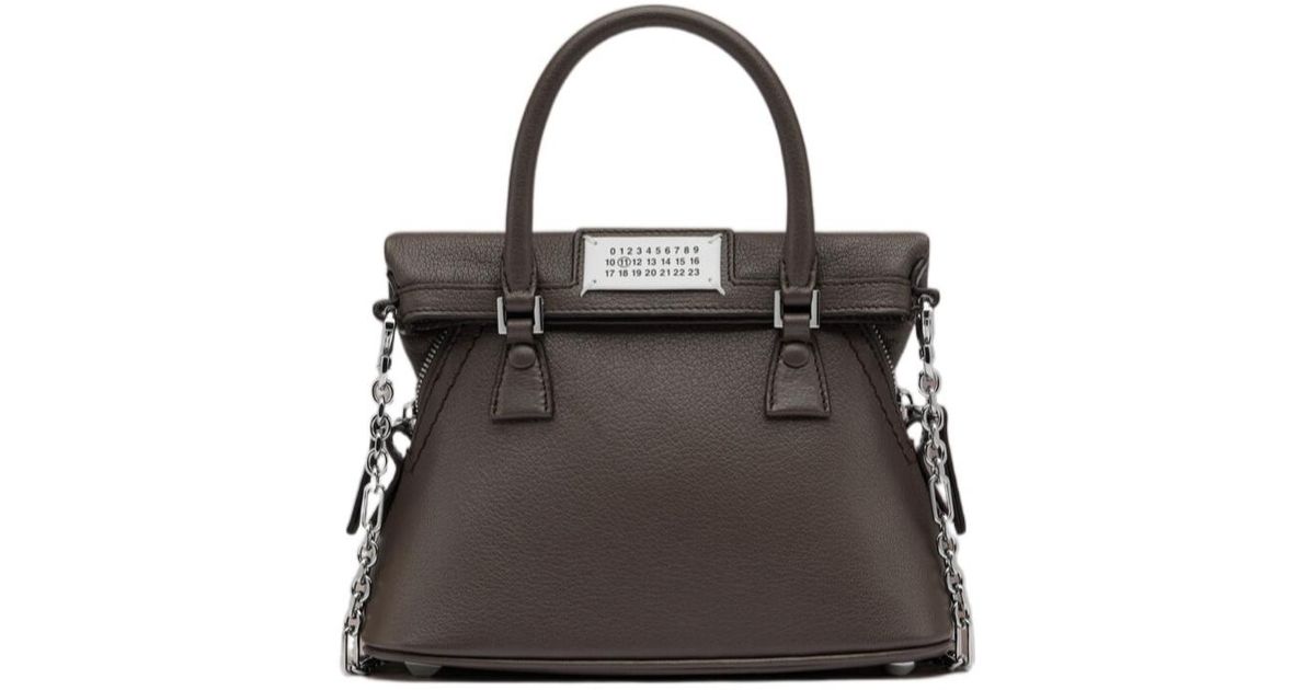 Maison Margiela Mini 5Ac Classique Tote Bag in Black | Lyst