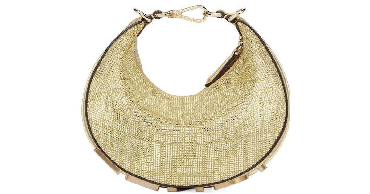 Fendi Graphy Mini Wandering Bag in Metallic | Lyst