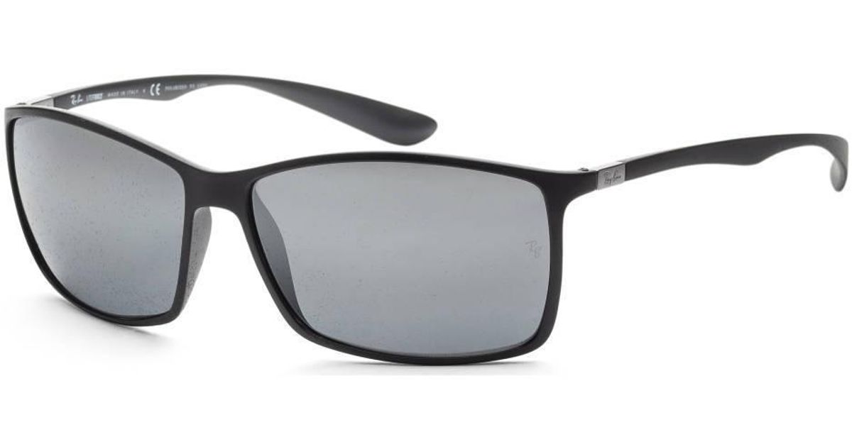 Ray-Ban Square Frame Polarised Sunglasses in Grey for Men | Lyst UK